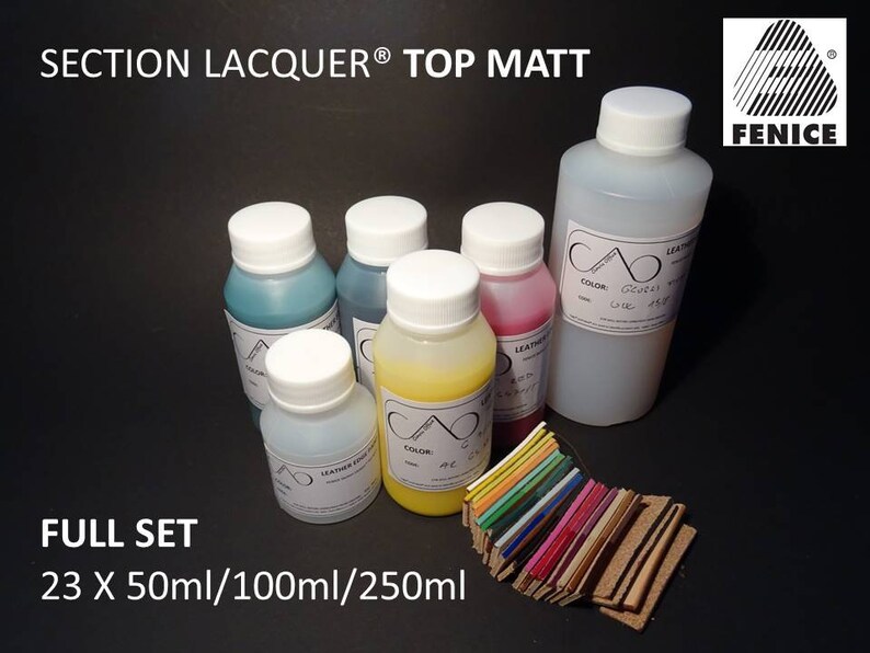 FULL SET Fenice Section Lacquer Top Matt, Edge Paint, Made in Italy - Etsy