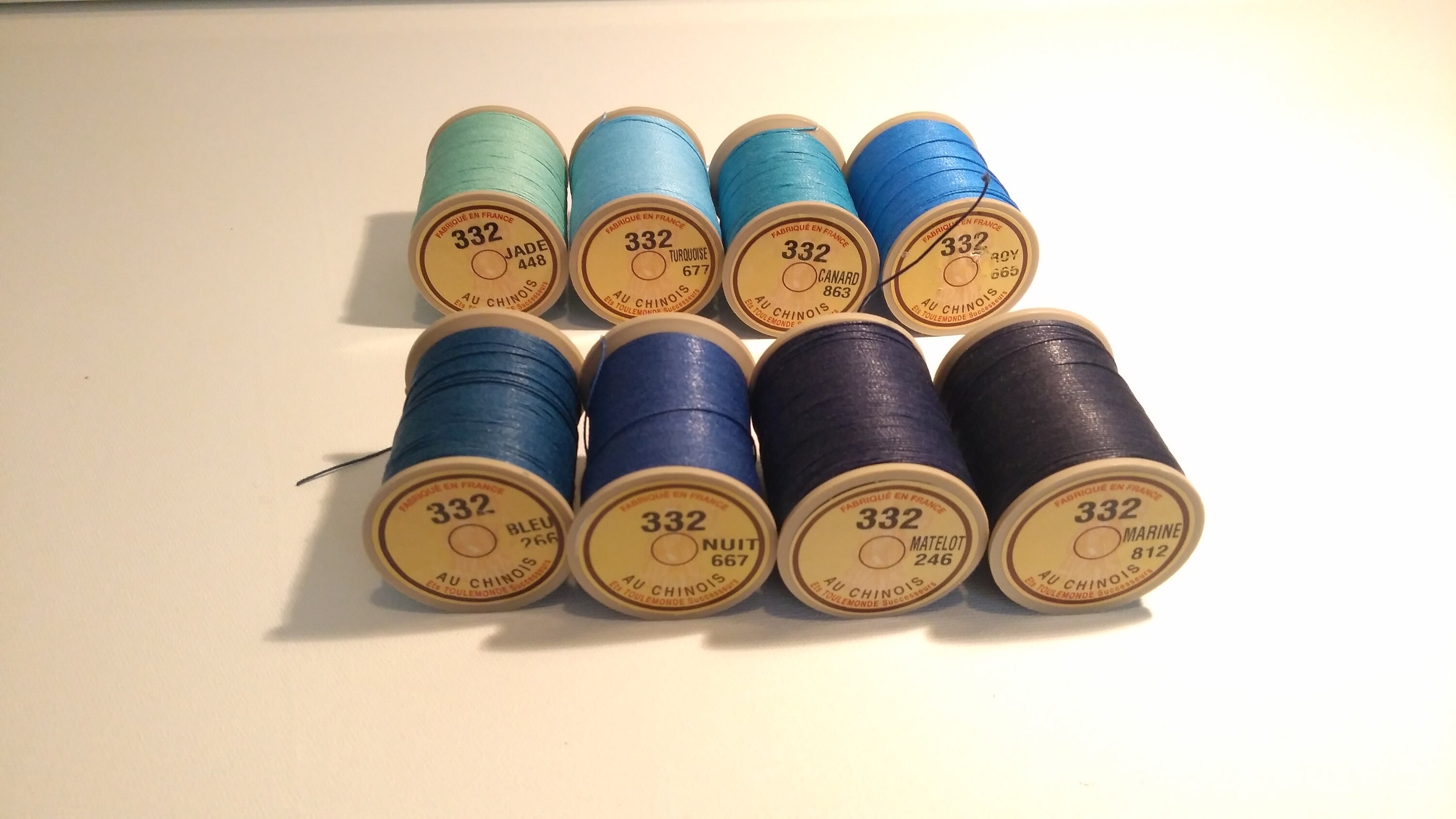 Fil Au Chinois Lin Cable, Waxed Linen Thread, Size 432 (0,63mm), 200 ...