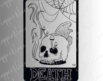 Death Svg, Halloween SVG, Spooky, Fun Dark Font, Sublimation, Unique ...
