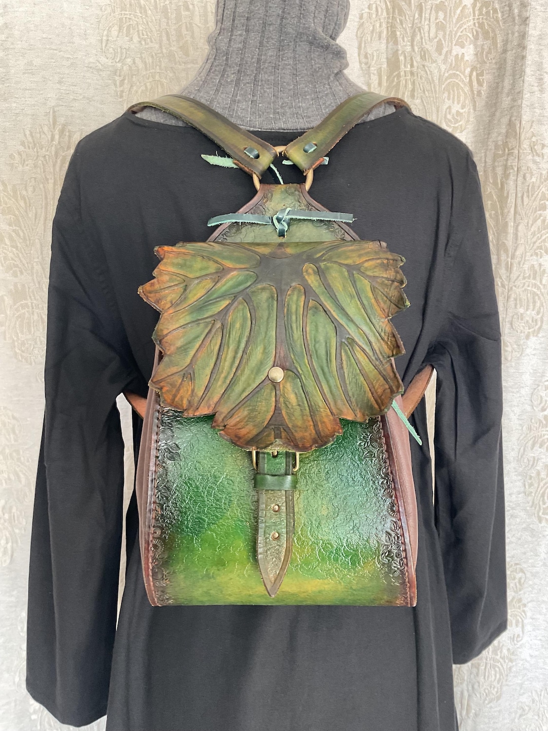 Wood Elf Leaf Backpack - Etsy