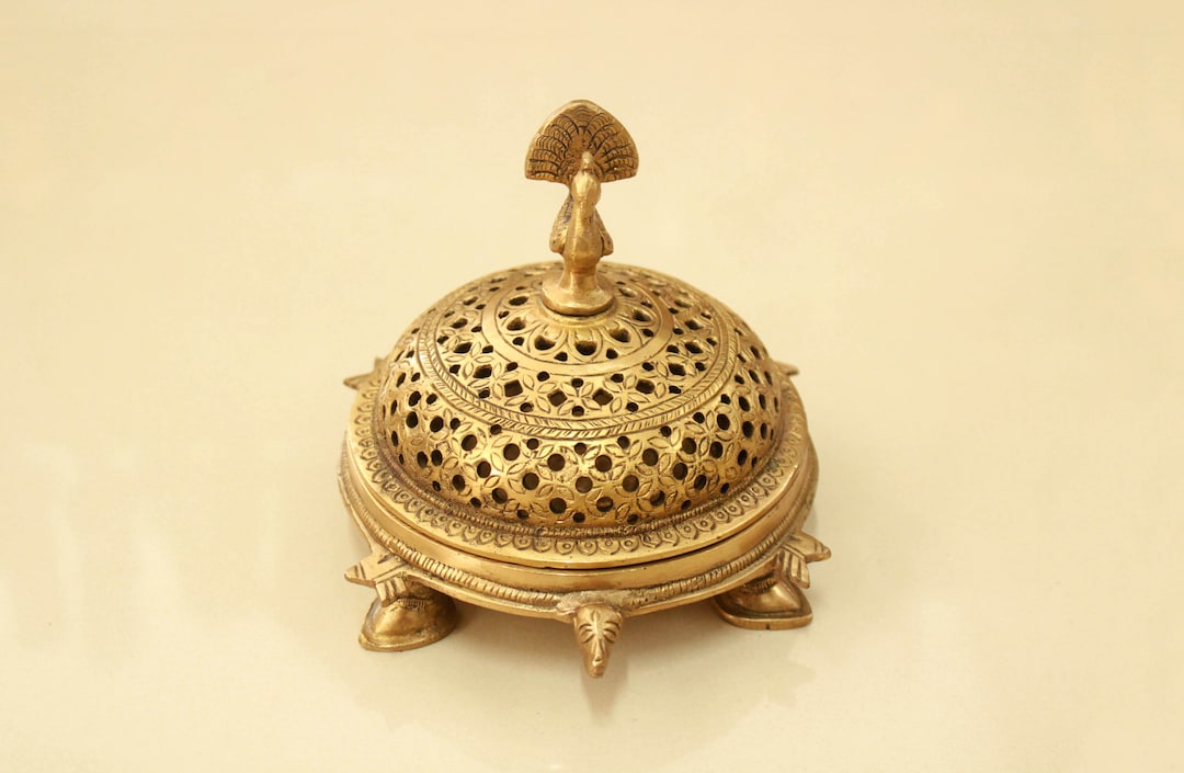 Incense Burner Loban Dhoop Dani Brass Metal Peacock Tortoise Mandala ...