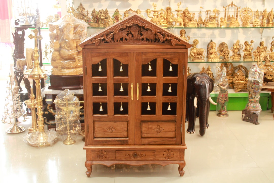 Pooja Temple Mandir Big Puja Mandap Wooden Hindu Home Decor Gift Pooja ...