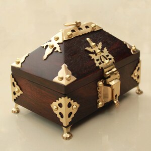 Jewelry Box Wooden Trinket Jewellery Box Ornament Wedding / Anniversary ...