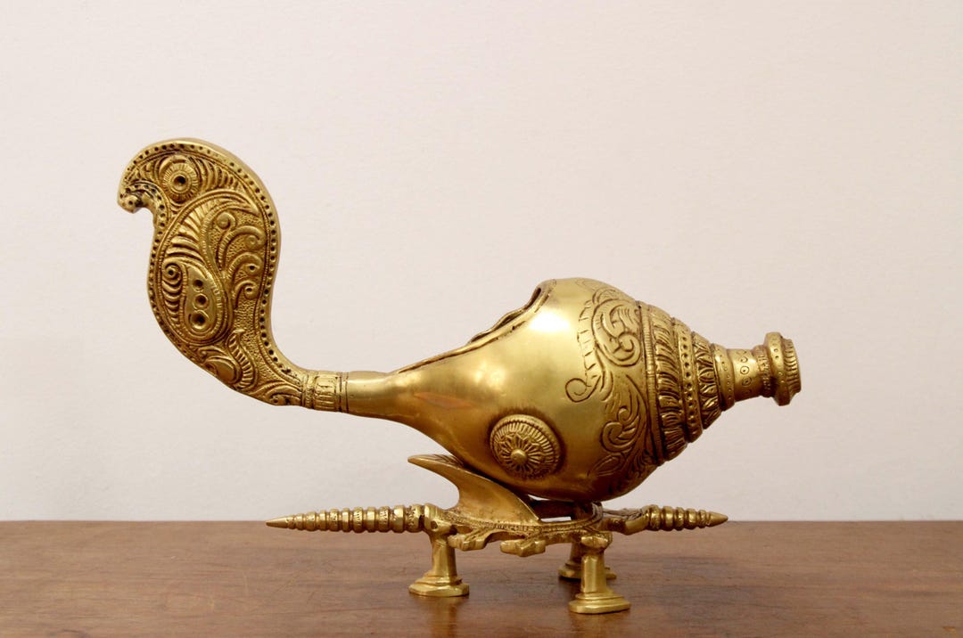 Shankh Statue Hindu Home Decor Temple Mandir Garden Pooja Room ...