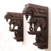 Elephant Statue Wooden Wall Bracket Corbel Pair Asian / Indian - Etsy