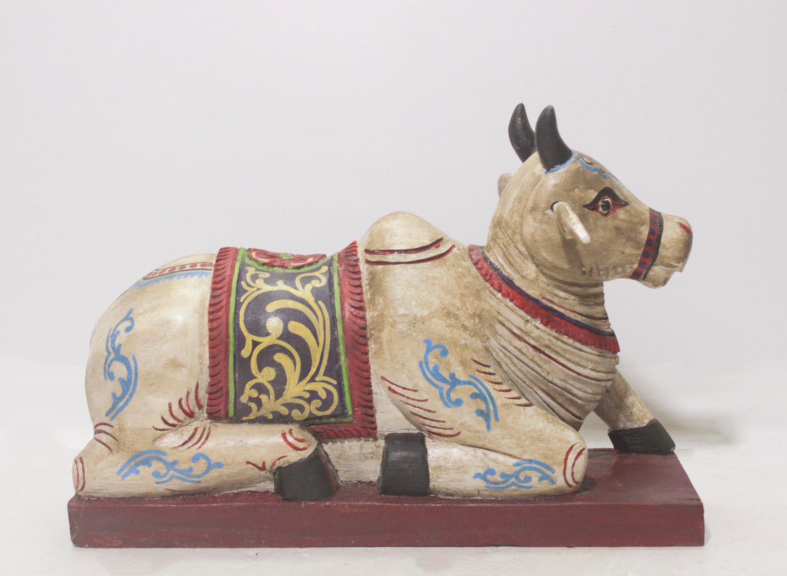Nandi Statue Vintage Hindu Home Decor Sculpture Antique Temple / Garden ...