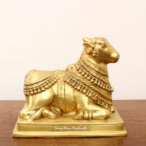 Nandi Statue Shiva Bull Sculpture Hindu Temple Mandir Garden Decorative ...