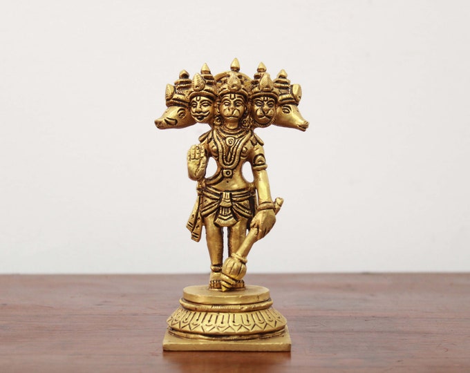Panchamukhi Hanuman Statue Hindu God Five Face Hanuman Sculpture Small ...