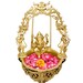 Jhoola Ganesh Flower Bowl Urli Swing Ganesha Prabhavali Big Brass ...