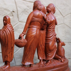 Vintage Home Decor Shakuntala Looking for Dushyanta Statue Raja Ravi ...