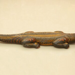 Crocodile / Alligator / Cayman / Reptile Statue Antique Wooden - Etsy