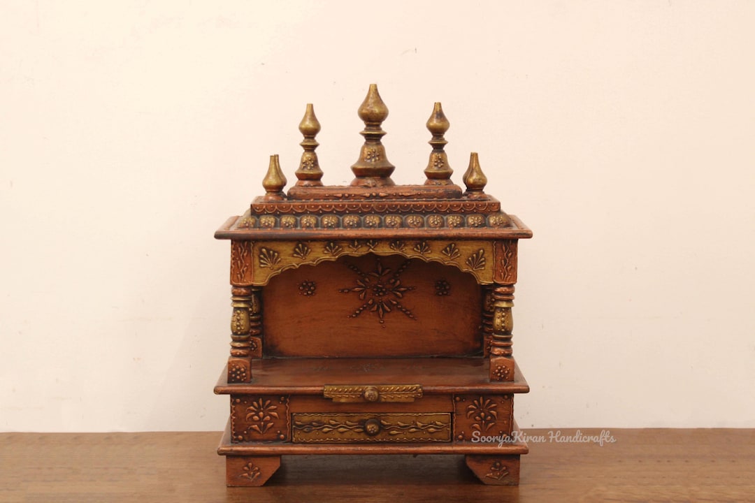 Pooja Mandir Hindu Temple for Home Wall Hanging Hindu Home Decor Gift ...