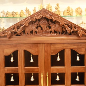Pooja Temple Mandir Big Puja Mandap Wooden Hindu Home Decor Gift Pooja ...