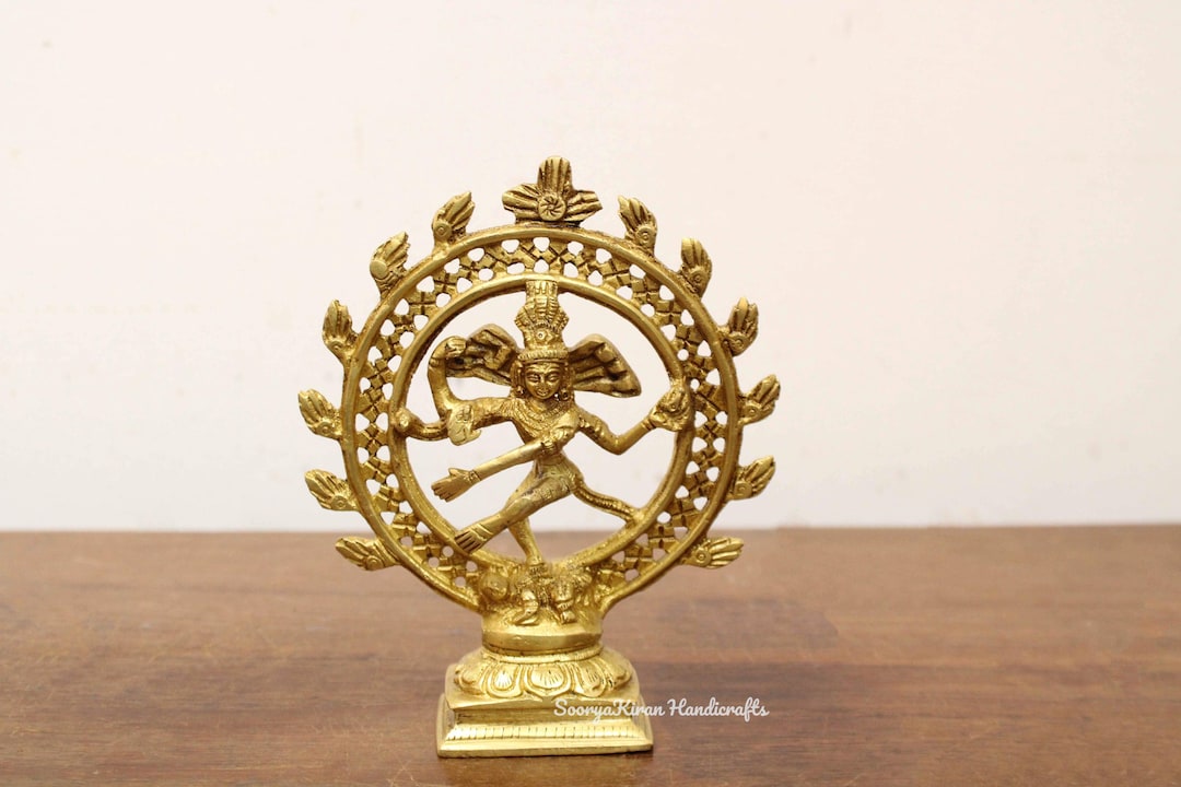 Nataraja Dancing Shiva Statue Hindu God of Dance Memento Gift Sculpture ...