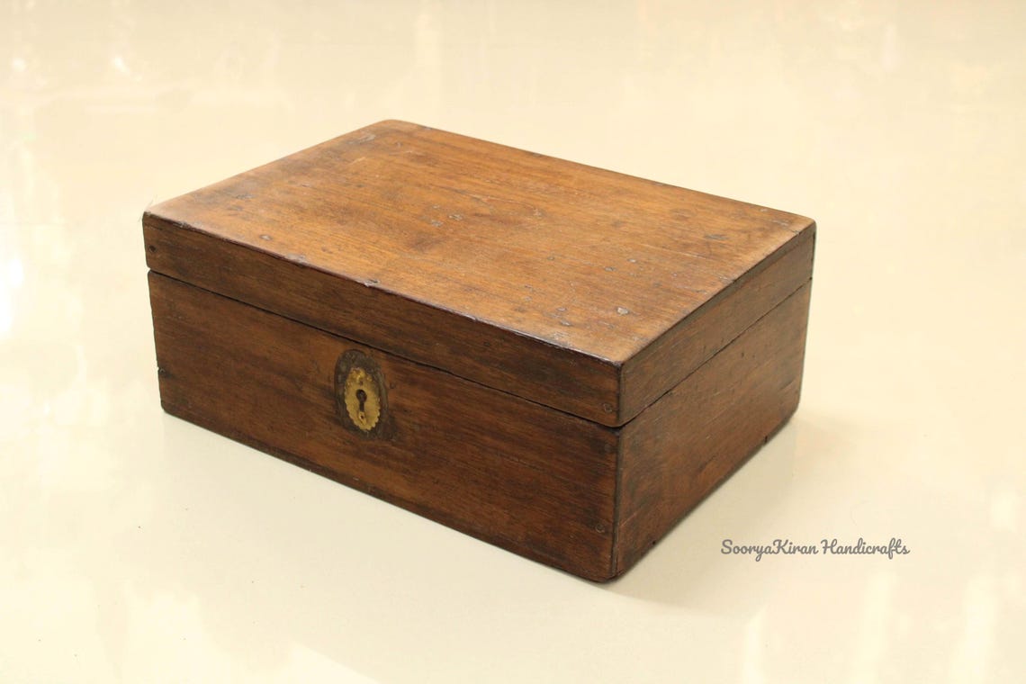 Hand Carved Wooden Box, Antique Trunk, Vintage Decor Heritage Rare ...