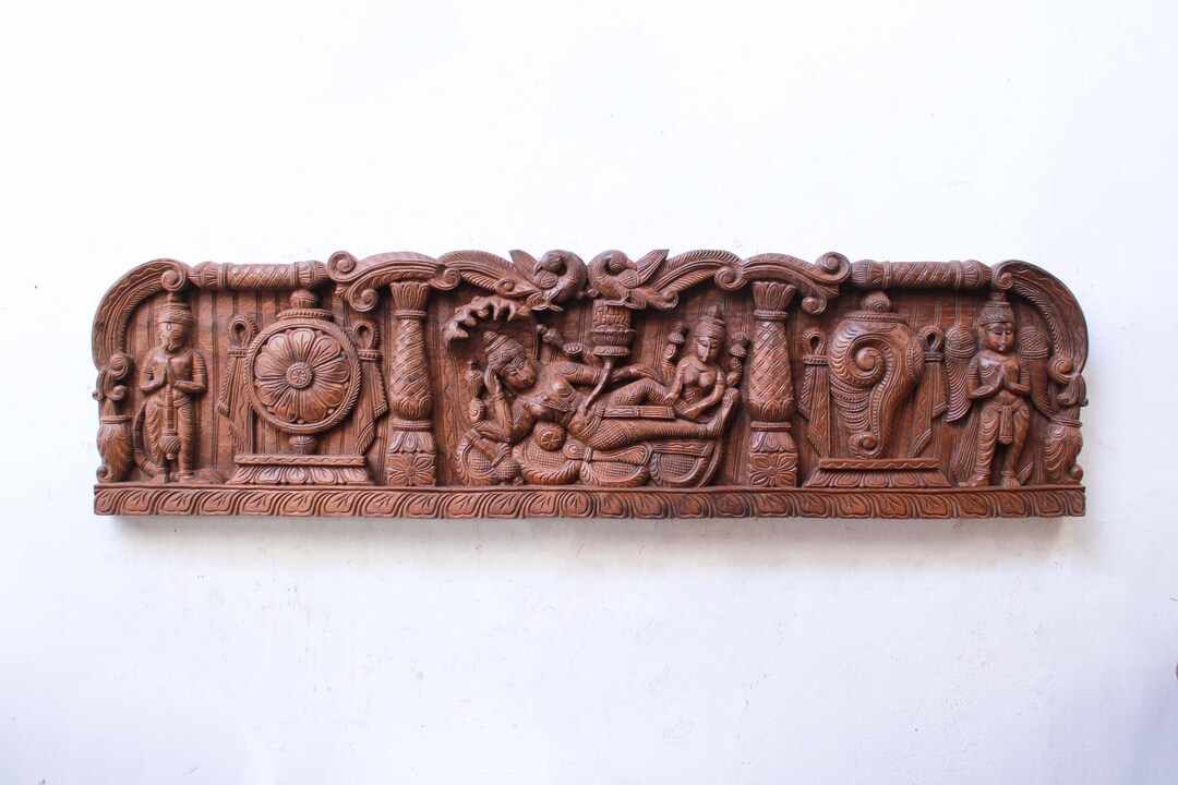 Ananthasayanam Anantashayi Vishnu Hindu God Mahavishnu Sculpture ...