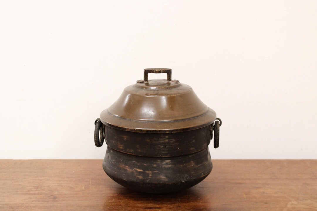 Antique Idli Maker Bronze Vessel Steam Boiler Indian Heritage Home ...