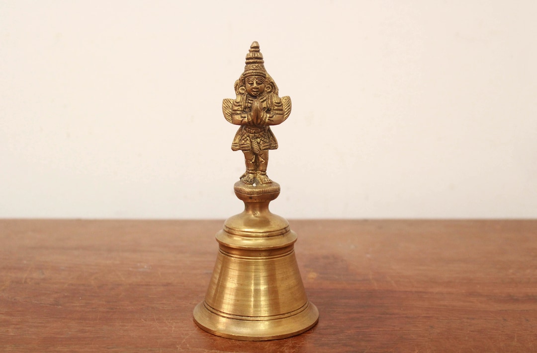 Pooja Bell Hindu God Hanuman Statue Garuda Idol Handbell Gift Aarti ...