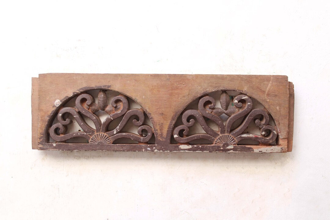 Antique Lintel Wooden Wall Hanging Panel Vintage Home Decor Entrance ...