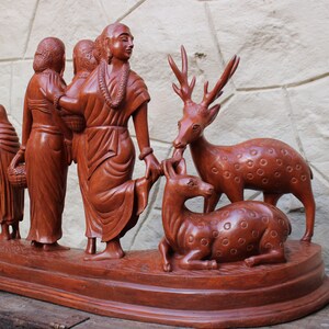 Vintage Home Decor Shakuntala Looking for Dushyanta Statue Raja Ravi ...