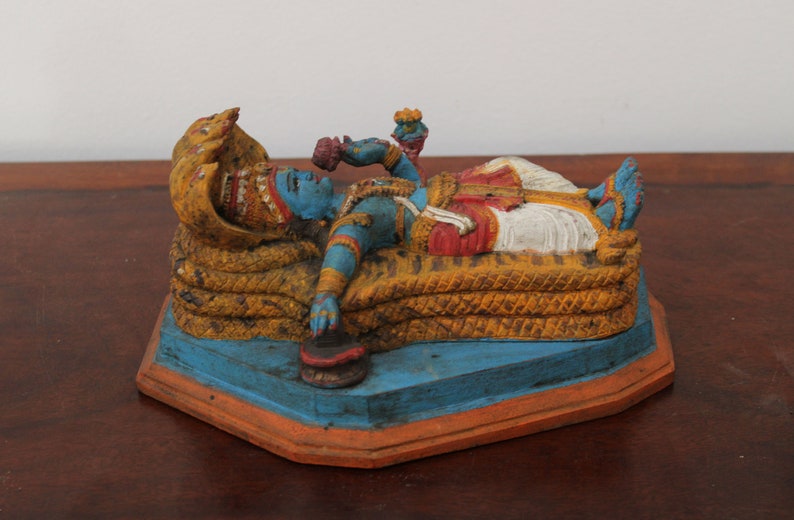 Ananthasayanam Statue Sleeping / Resting Vishnu Ananthashayi - Etsy