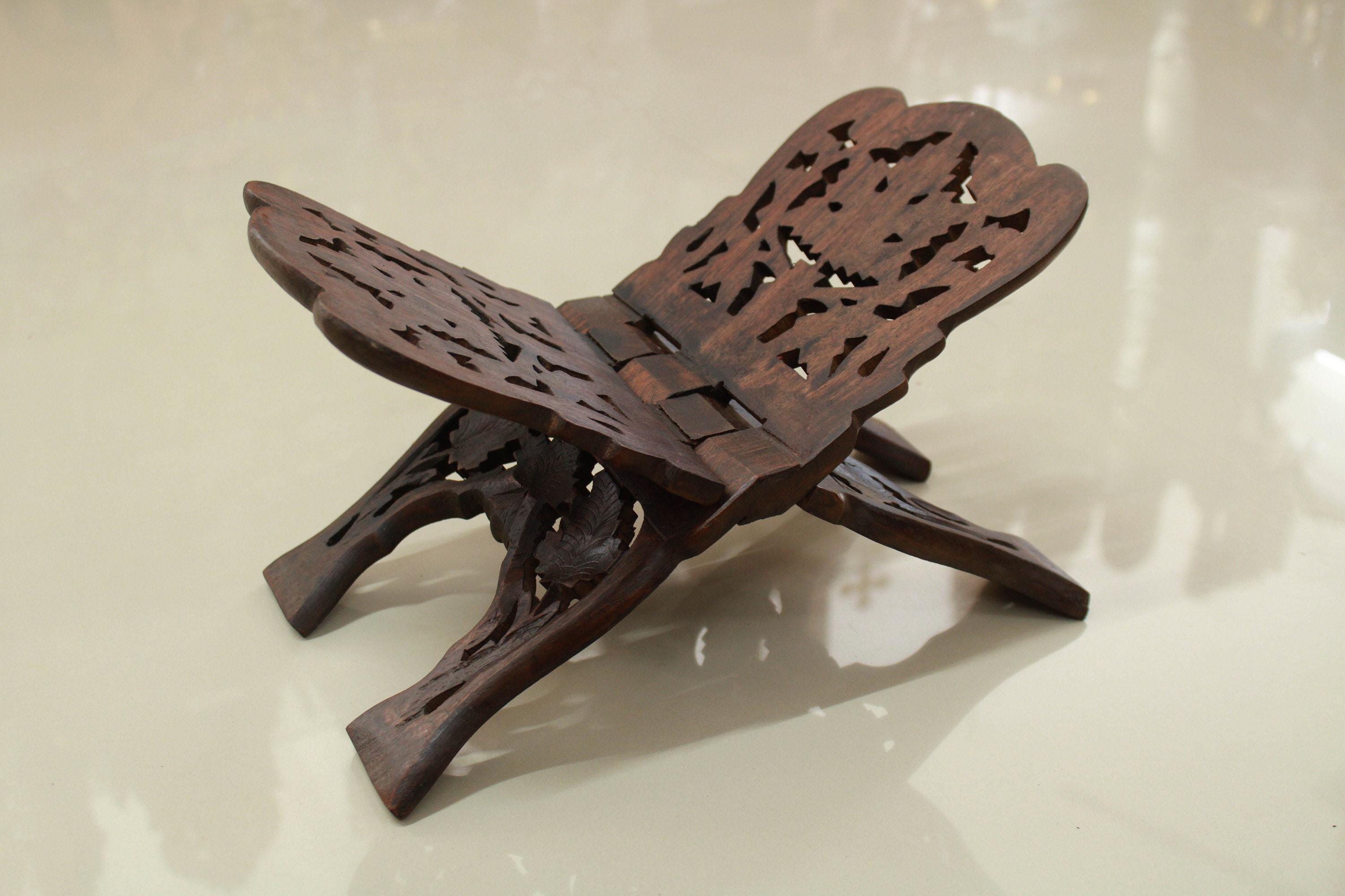 Book Holder Wooden Bible Stand Rehal Book Rest Tawla Reading Stand ...