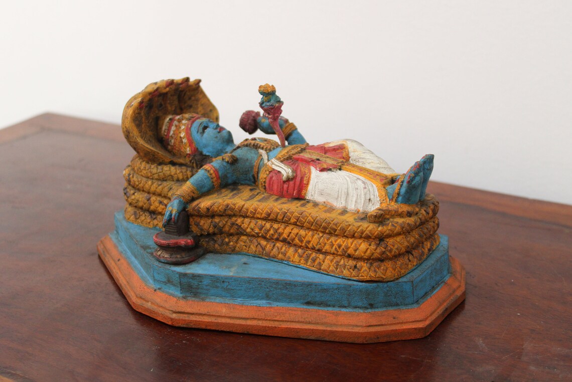 Ananthasayanam Statue Sleeping / Resting Vishnu Ananthashayi - Etsy