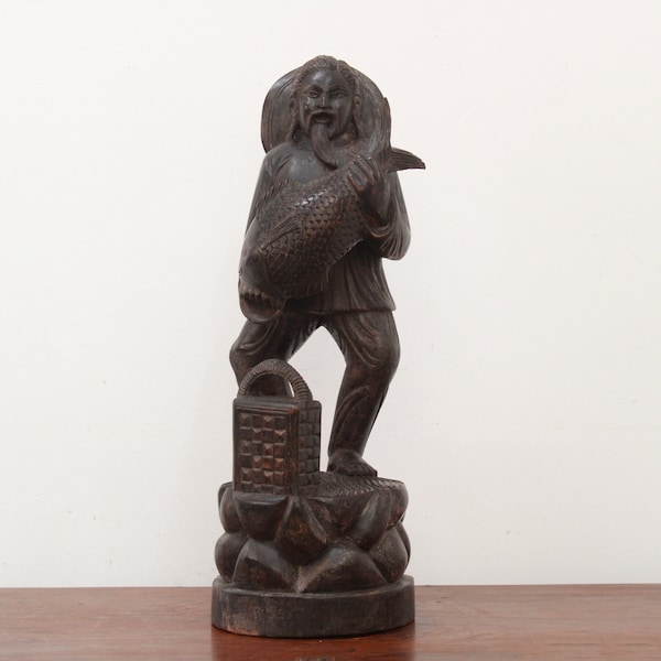 Japanese Fisherman Statue - Etsy