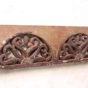 Antique Lintel Wooden Wall Hanging Panel Vintage Home Decor Entrance ...