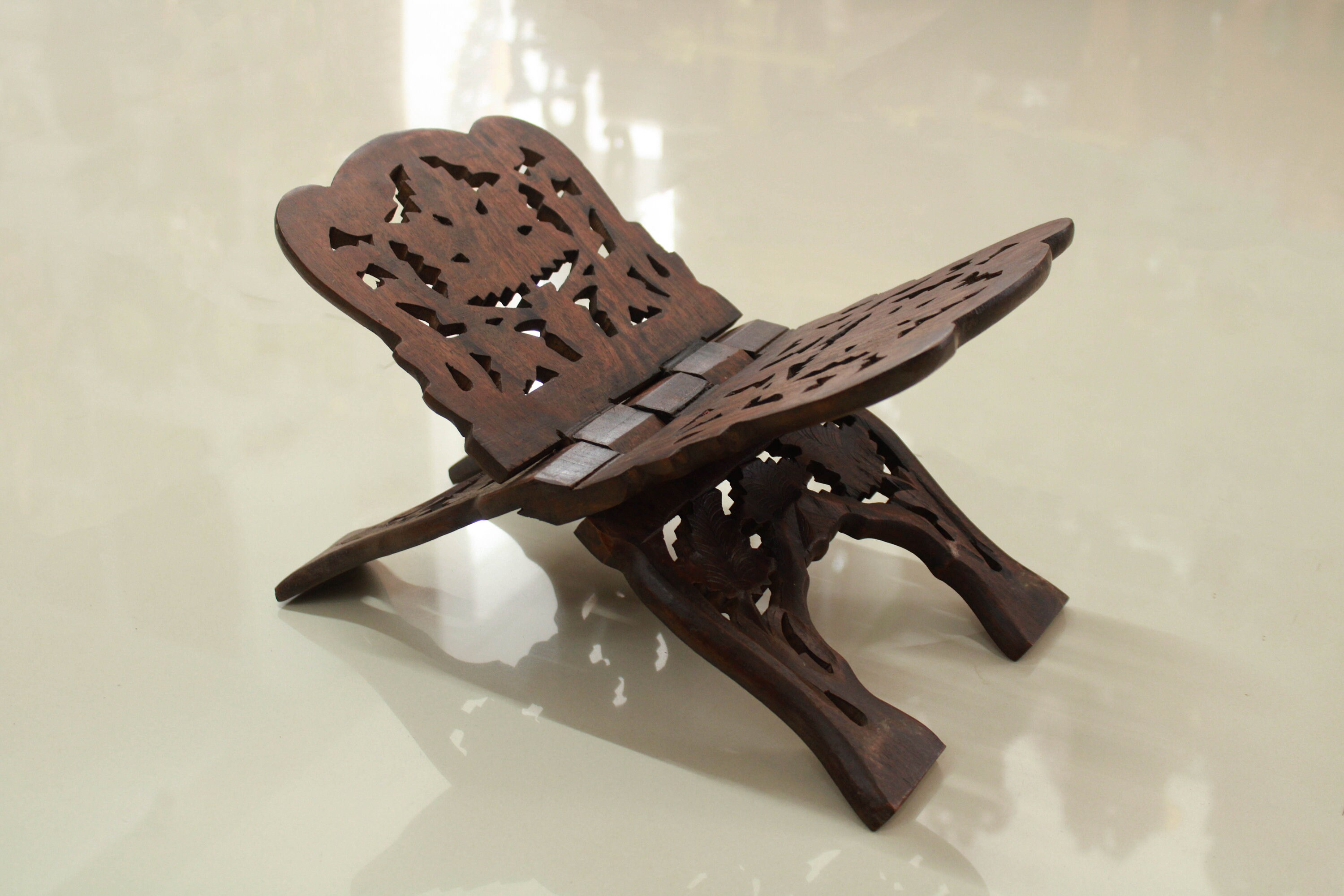 Book Holder Wooden Bible Stand Rehal Book Rest Tawla Reading Stand ...