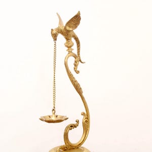 Oil Lamp Brass Diya Art Lamp Diya Diwali Decor Gift Peacock Bird ...