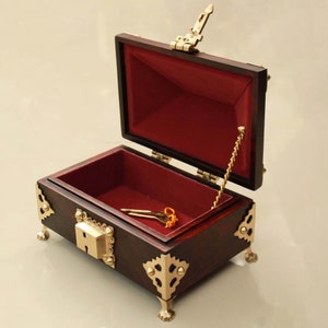 Jewelry Box Wooden Trinket Jewellery Box Ornament Wedding / Anniversary ...