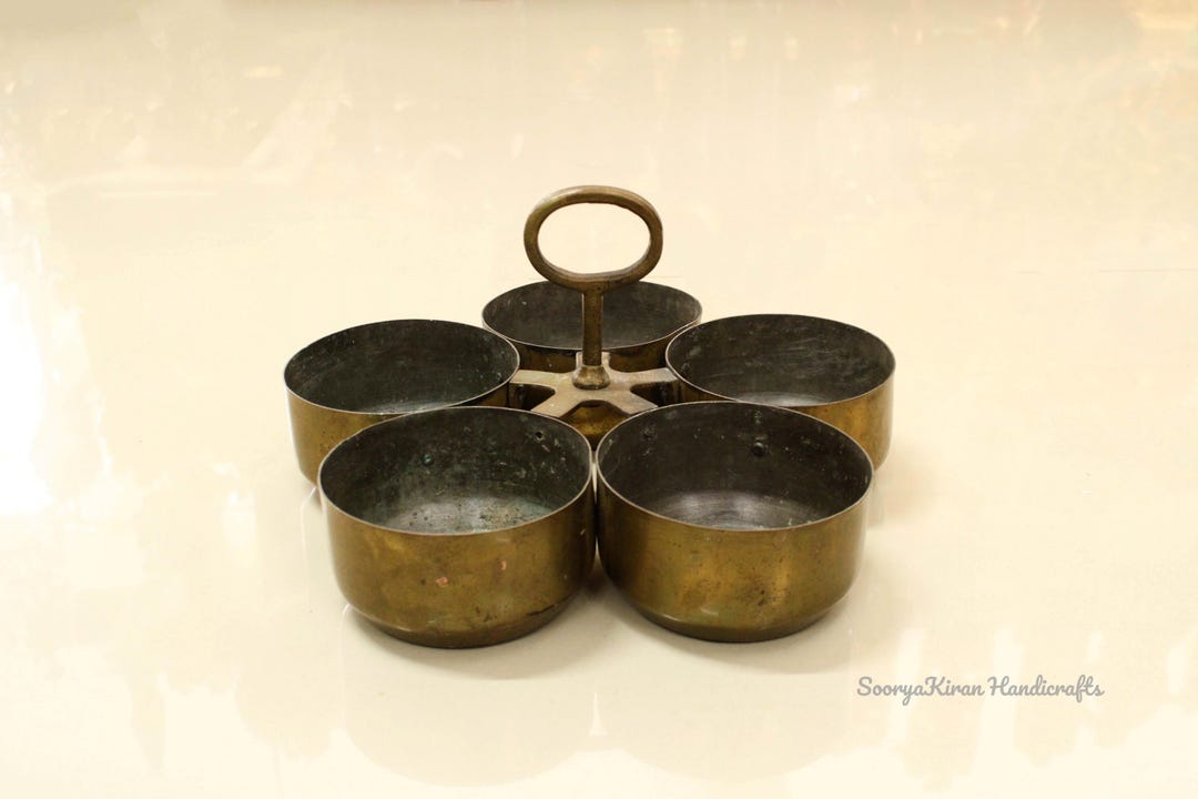 Vintage Asian Relic: Brass Serving Bowl, Home Decor (12 In) - Etsy