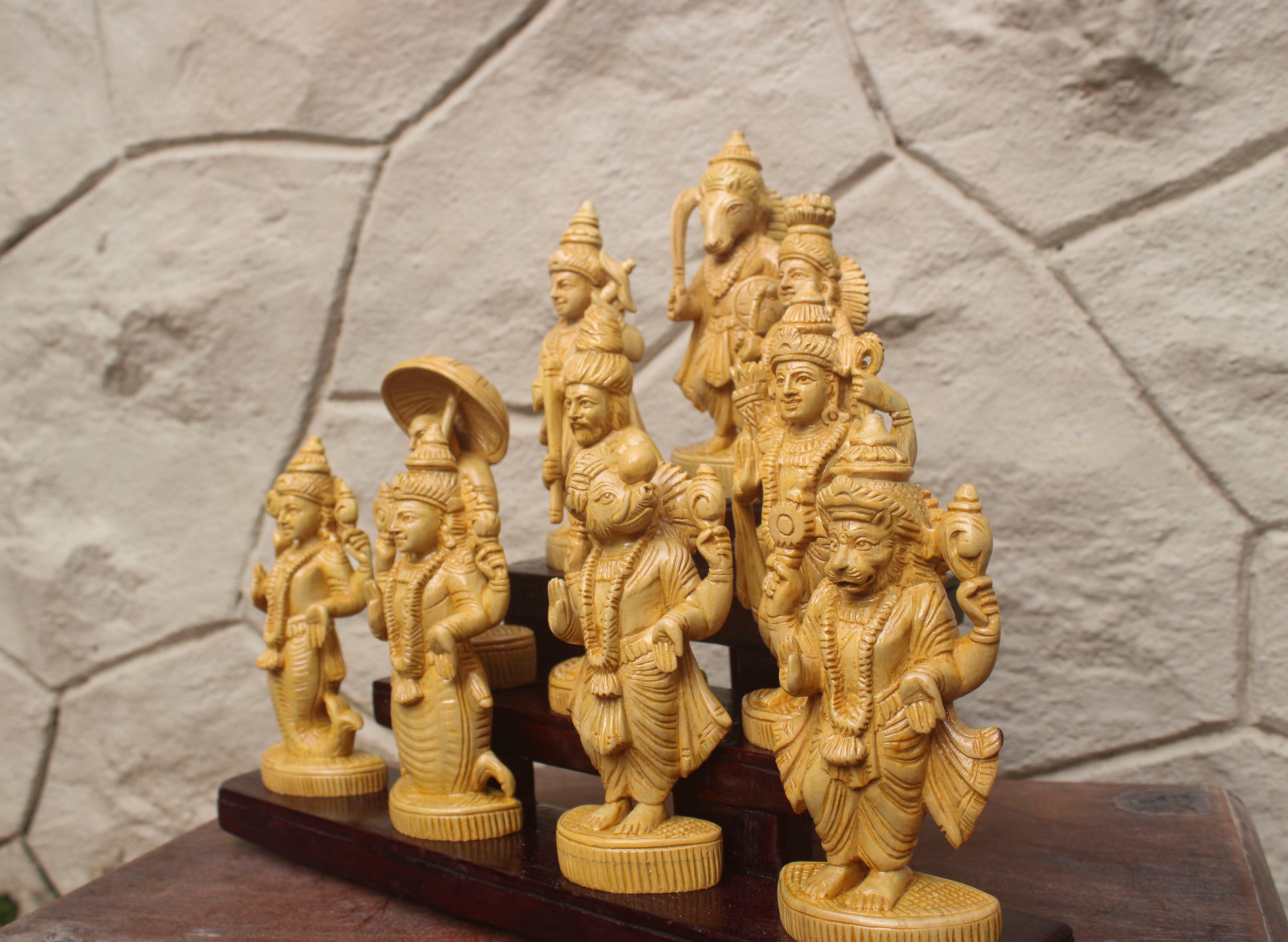 Dashavatar Statue Vishnu Avatar Sculpture Hindu Home Decor - Etsy UK