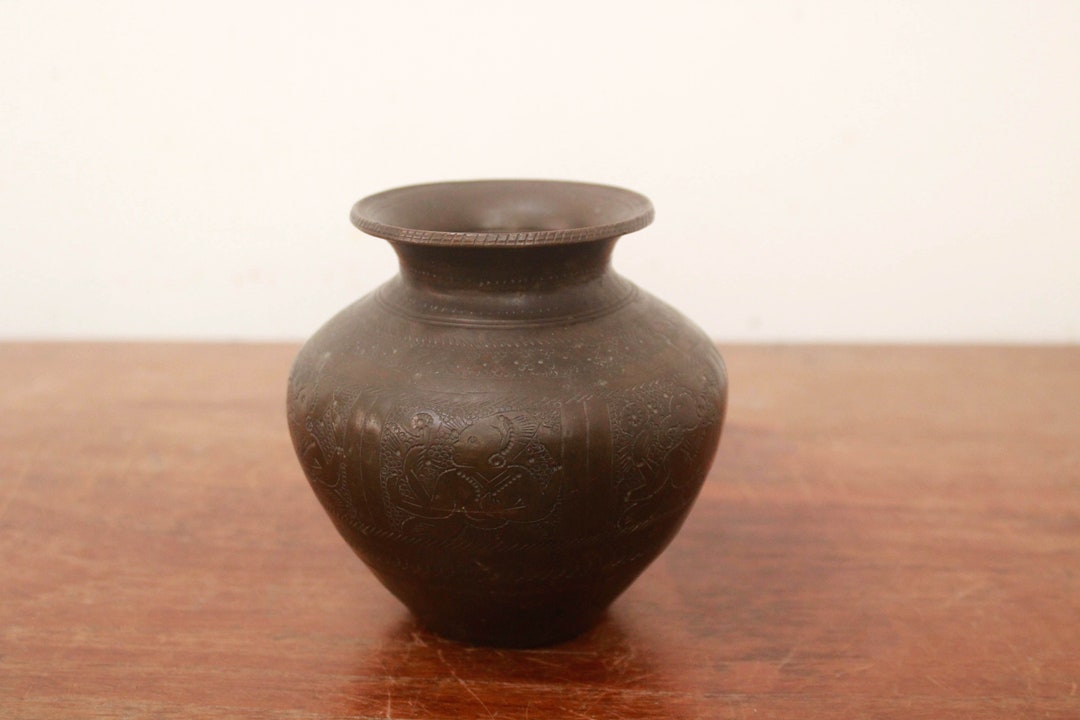 Antique Bowl Bronze Kalash Vessel Vintage Kooja Lota Kalasha Spouted ...