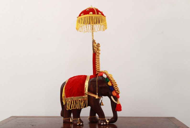 Thrissur Pooram Elephant Statue Vintage / Kerala Home Decor Indian ...
