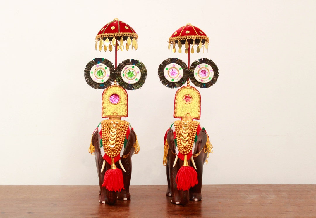 Elephant Statue Indian Temple Elephant Handicraft Wooden Sculpture ...