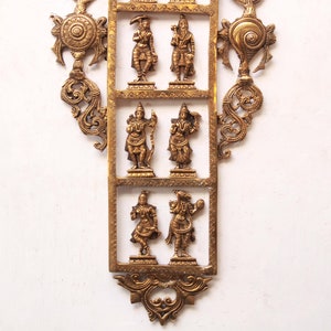Dashavatar Statue Vishnu Ten Avatar Brass Sculpture Vertical Wall ...