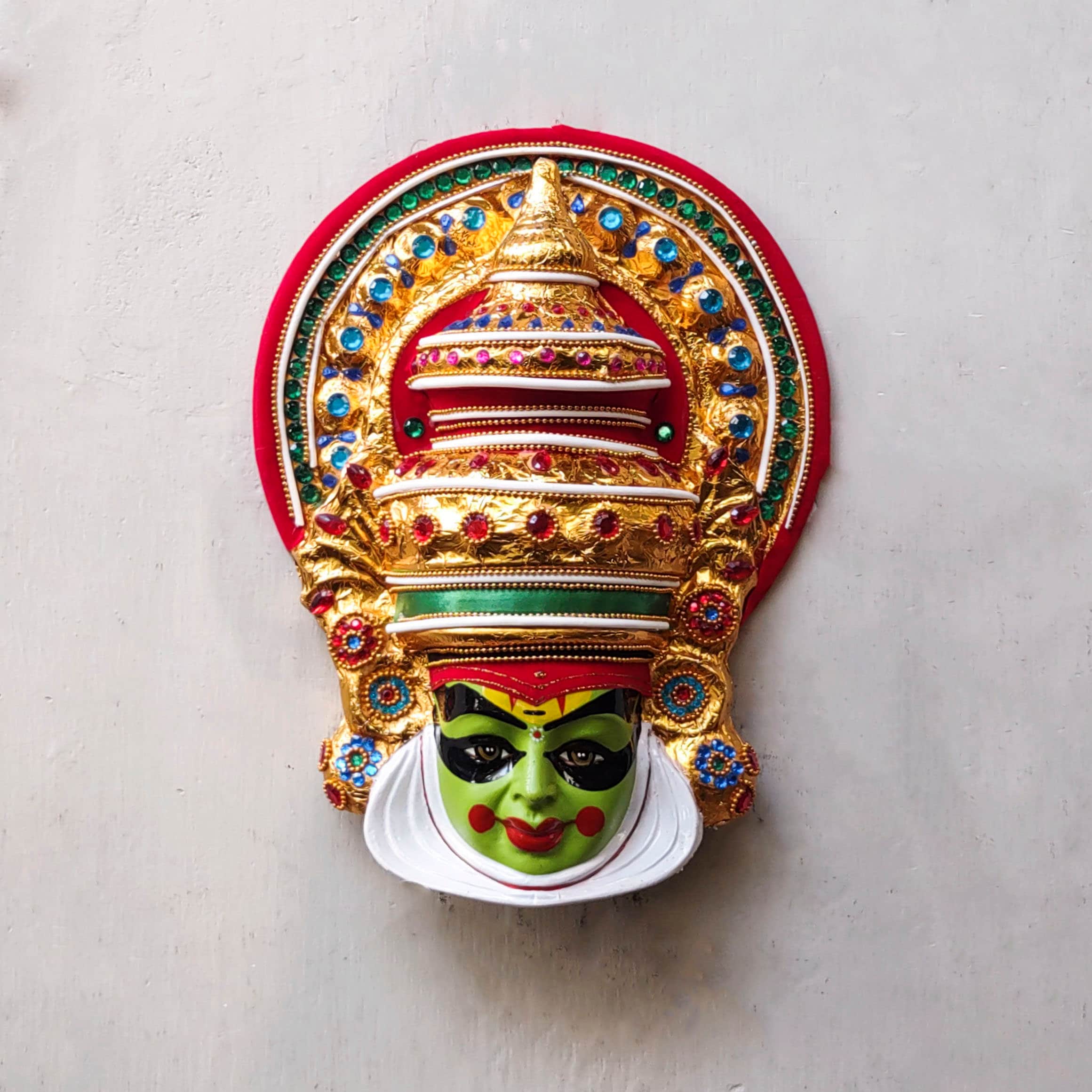 Kathakali Mask Wall Hanging Wood at Jennie Wilson blog