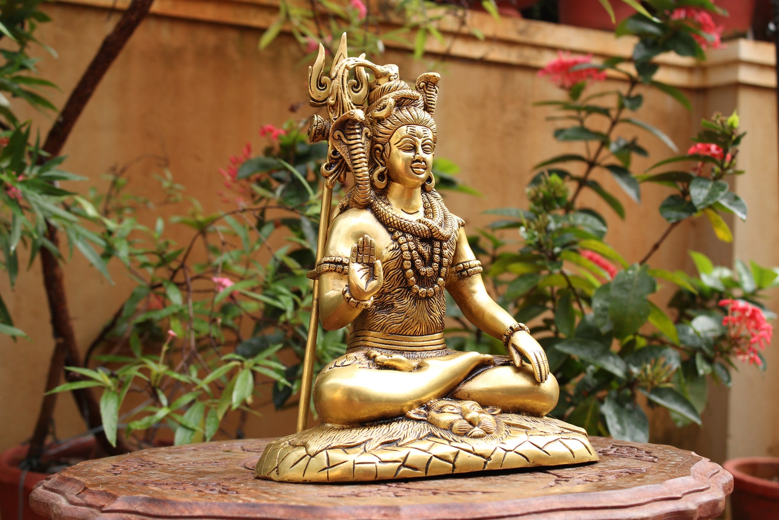 Meditating Shiva Statue Brass Shiva Sculpture Sitting Shiva Statue ...