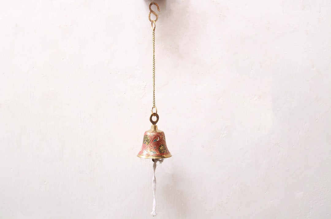 Calling Bell Brass Hanging Bell Vintage / Antique Temple / Home Decor ...