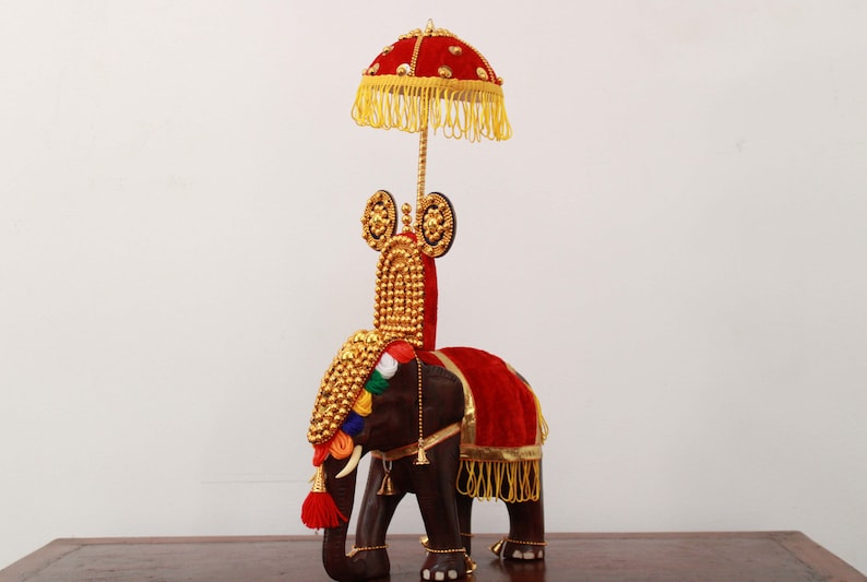 Thrissur Pooram Elephant Statue Vintage / Kerala Home Decor - Etsy
