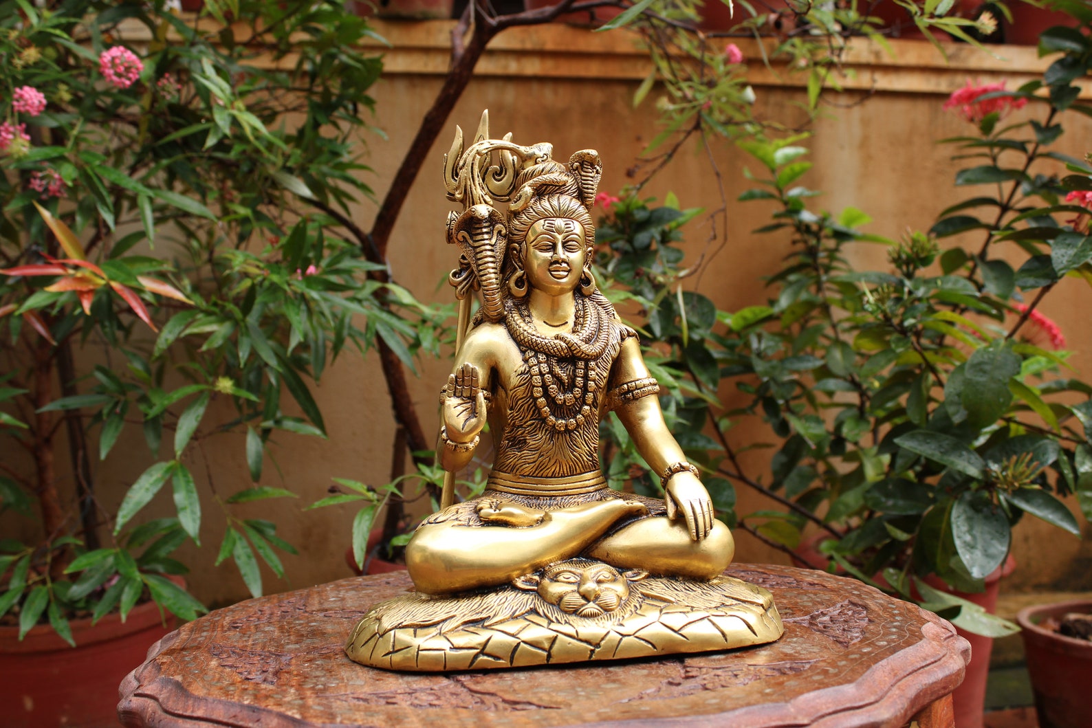 Meditating Shiva Statue Brass Shiva Sculpture Sitting Shiva Statue ...