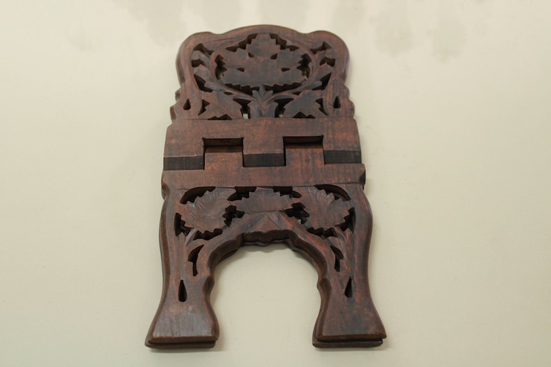 Book Holder Wooden Bible Stand Rehal Book Rest Tawla Reading Stand ...