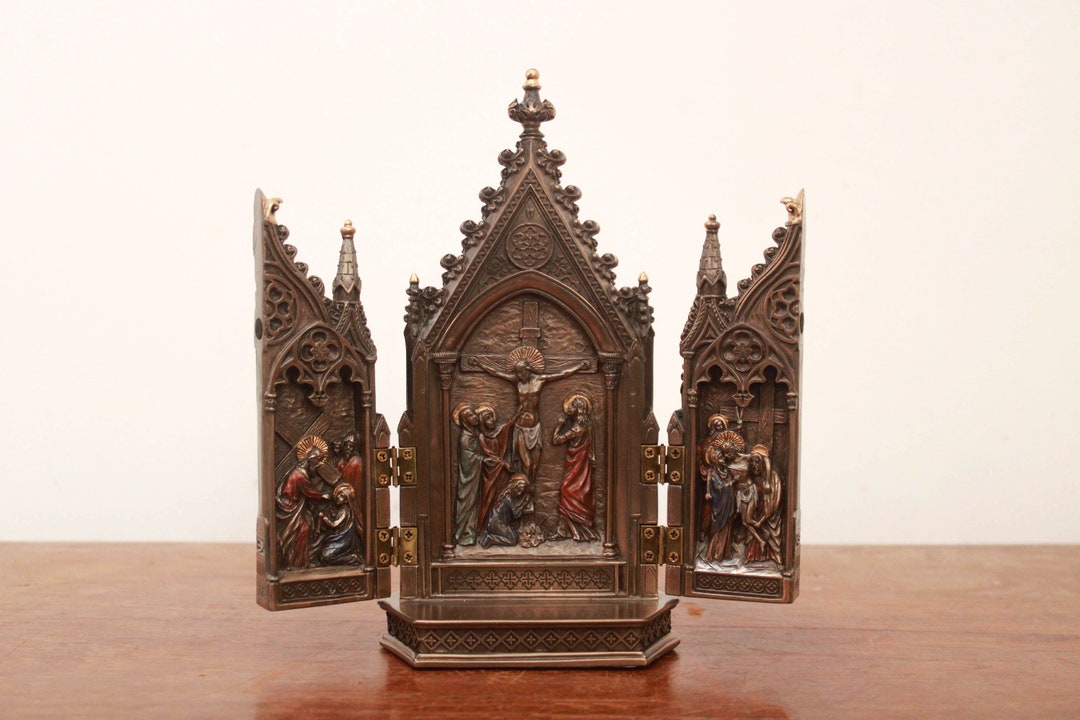 Church Sculpture Bronze Metal Jesus Statue Crucifixion Christ Holy ...