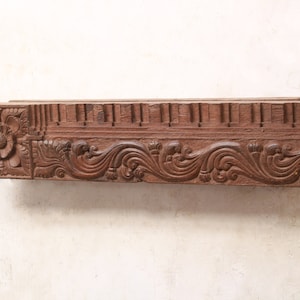 Antique Wall Panel Wooden Lintel Vintage Home / Garden Door/window Top ...