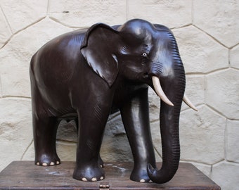 Asian Elephant Statue - Etsy