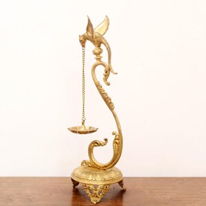 Oil Lamp Brass Diya Art Lamp Diya Diwali Decor Gift Peacock Bird ...