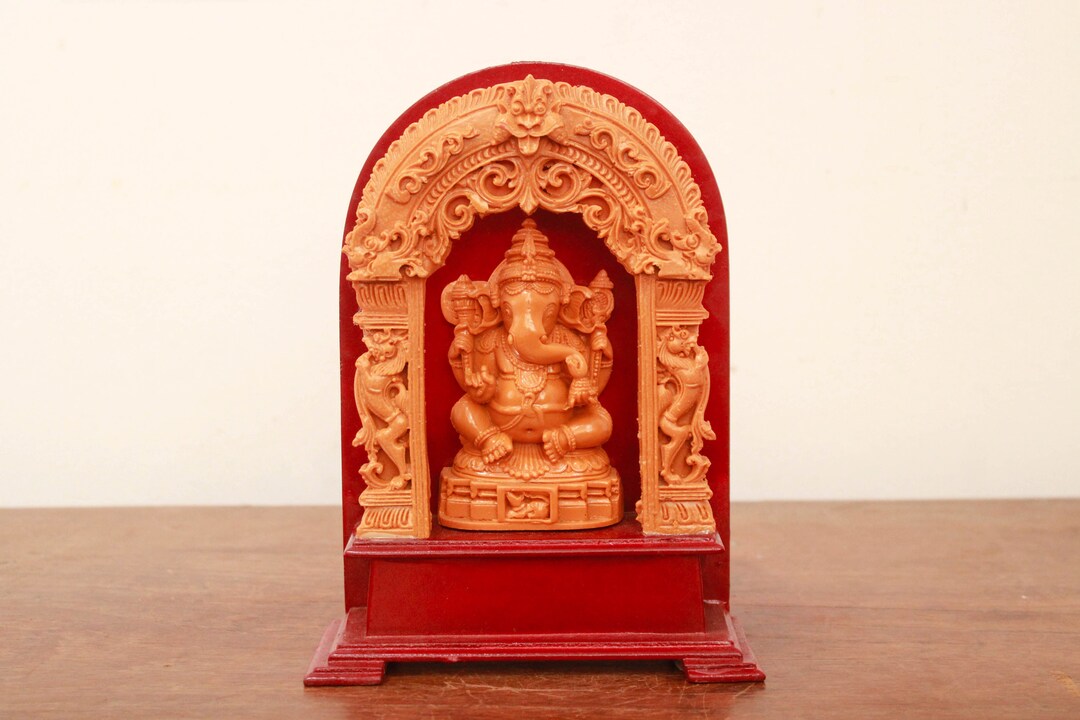 Ganesha Statue Small Hindu God Sculpture Gift Idol Resin Art Figurine ...