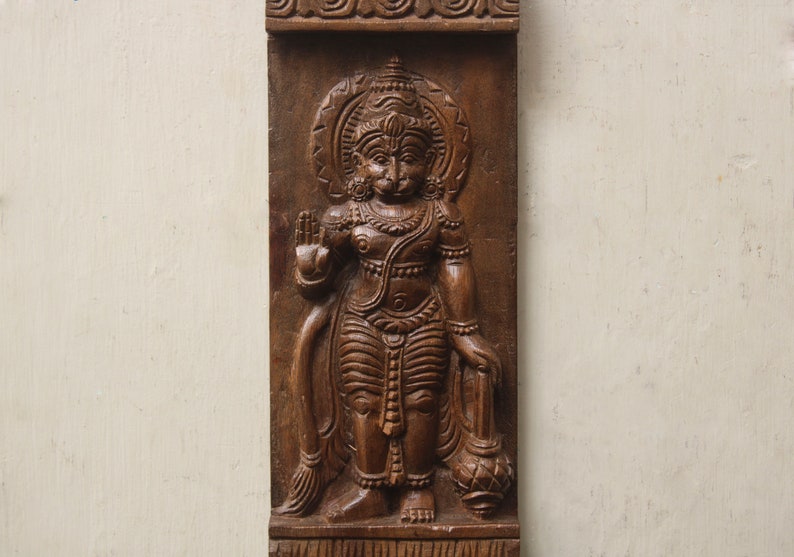 Hanuman Wall Hanging Statue Dri Ram Rama Home Decor Hindu God - Etsy